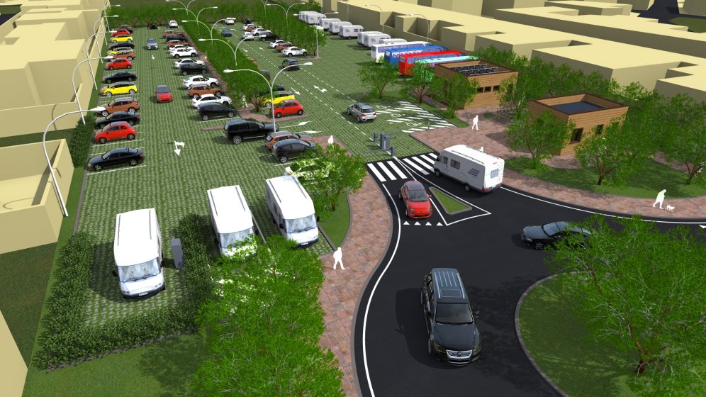 Realizzazione area parcheggio per automezzi - DISA